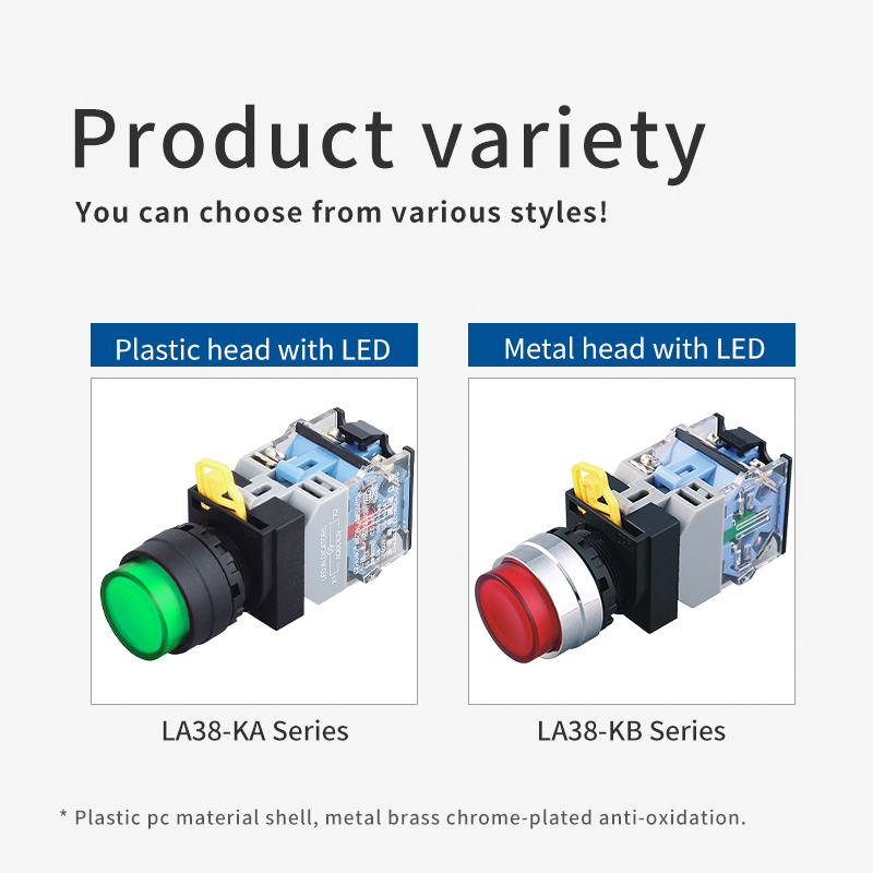 CE 1no push button la38 series high head red 660v control panel ...